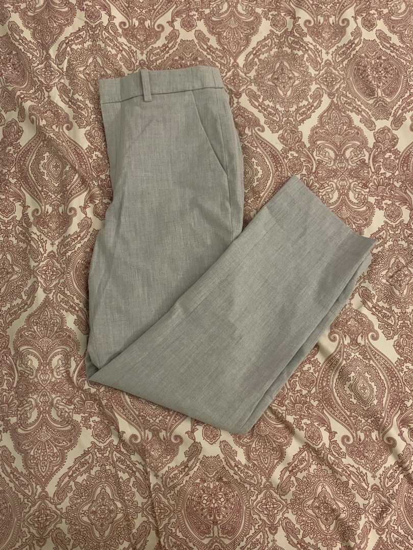 UNIQLO GREY WORK PANTS, Women's Fashion, Bottoms, Other Bottoms on ...