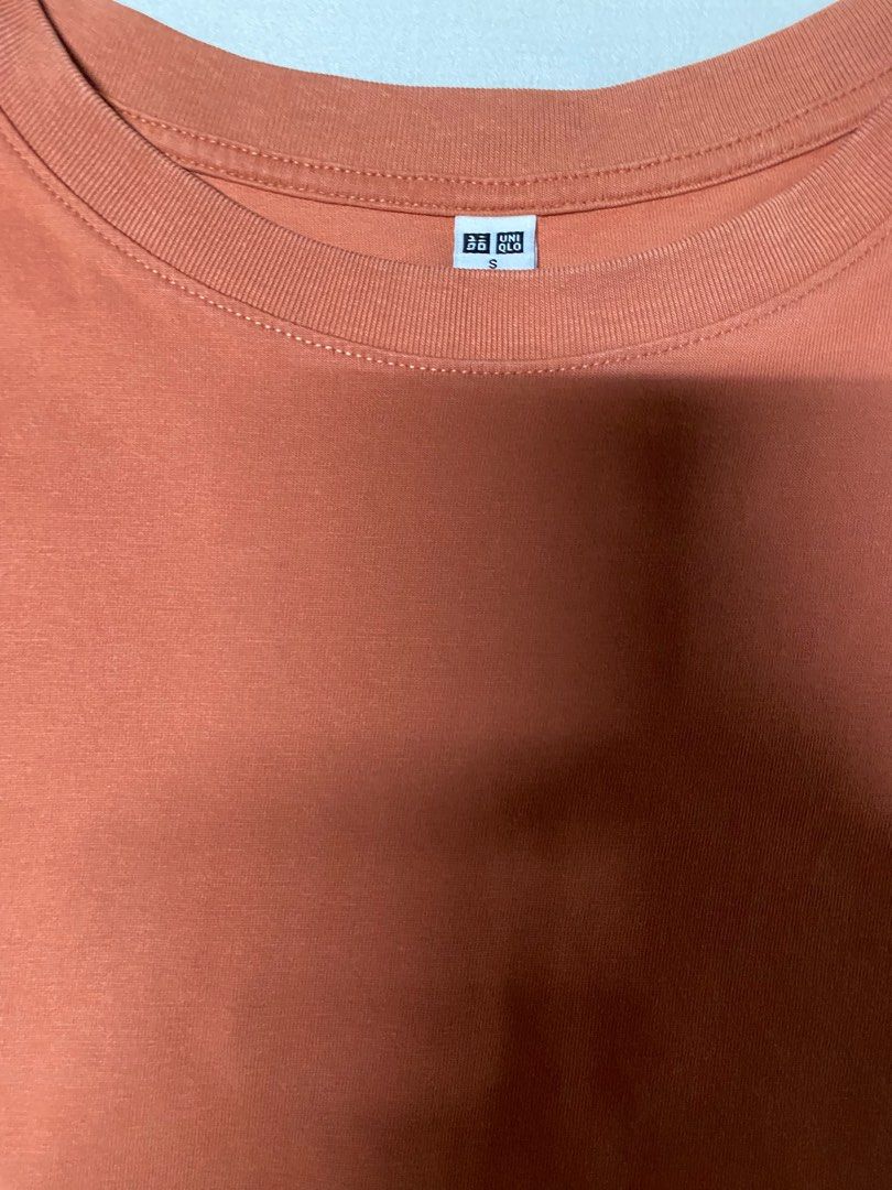 Uniqlo Light Orange Top (S), Women's Fashion, Tops, Shirts on Carousell