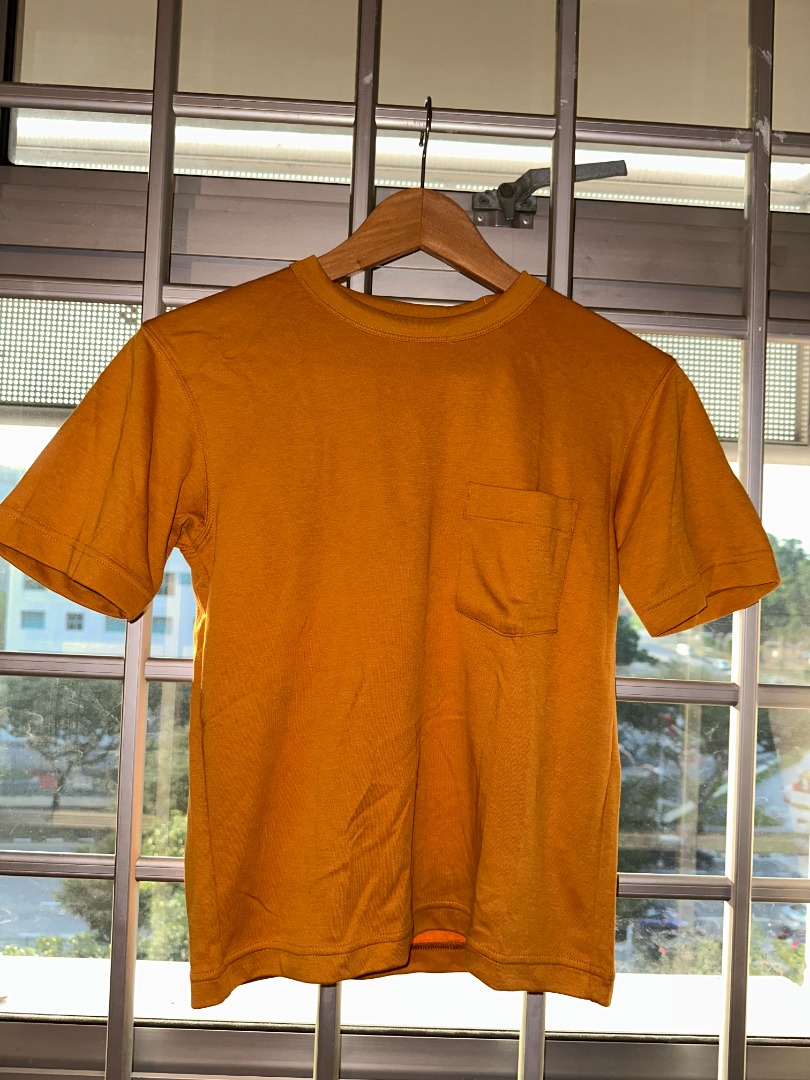 Uniqlo Orange/Tan tee, Men's Fashion, Tops & Sets, Tshirts & Polo ...