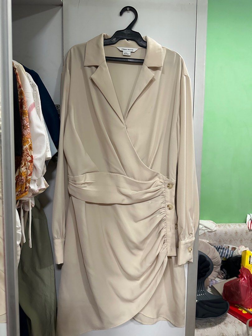 Urban Revivon Satin Dress, Women's Fashion, Dresses & Sets, Dresses on ...