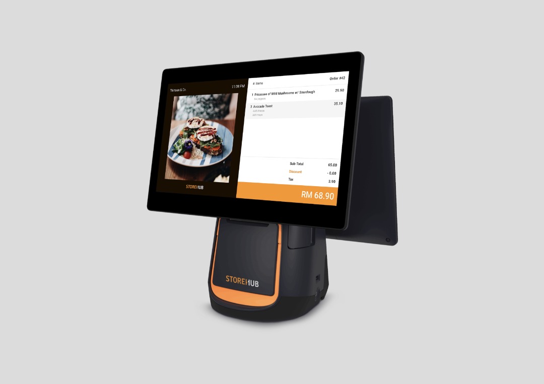 (USED) POS System | StoreHub Android T2 with Dual-Screen, Computers ...