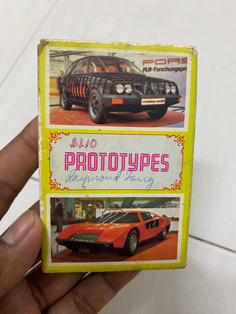 VINTAGE 80s Topcard PROTOTYPES CARS, Hobbies & Toys, Collectibles & Memorabilia, Vintage ...