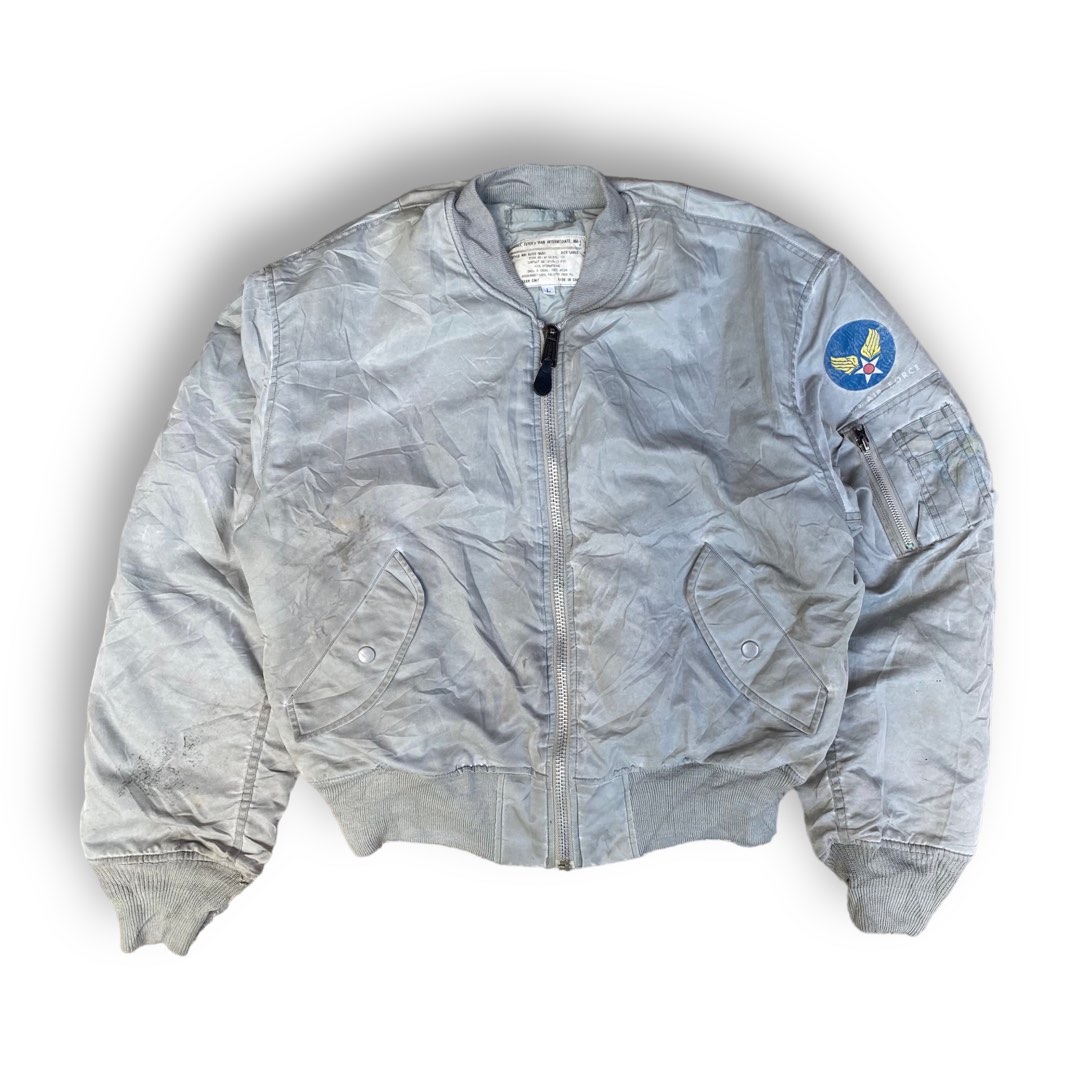 Vintage Fly Jacket US Air Force Bomber Jacket, Men's Fashion, Coats ...