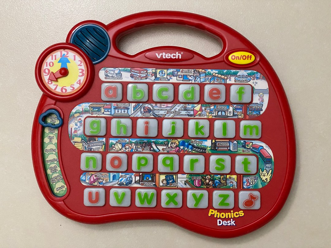 VTech Alphabet Town Phonics Desk, Hobbies & Toys, Toys & Games on Carousell