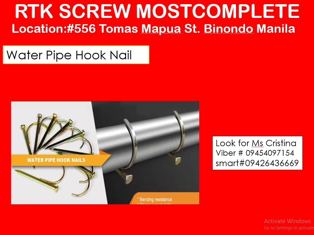 Water Pipe Hook Nail, Commercial & Industrial, Construction Tools ...