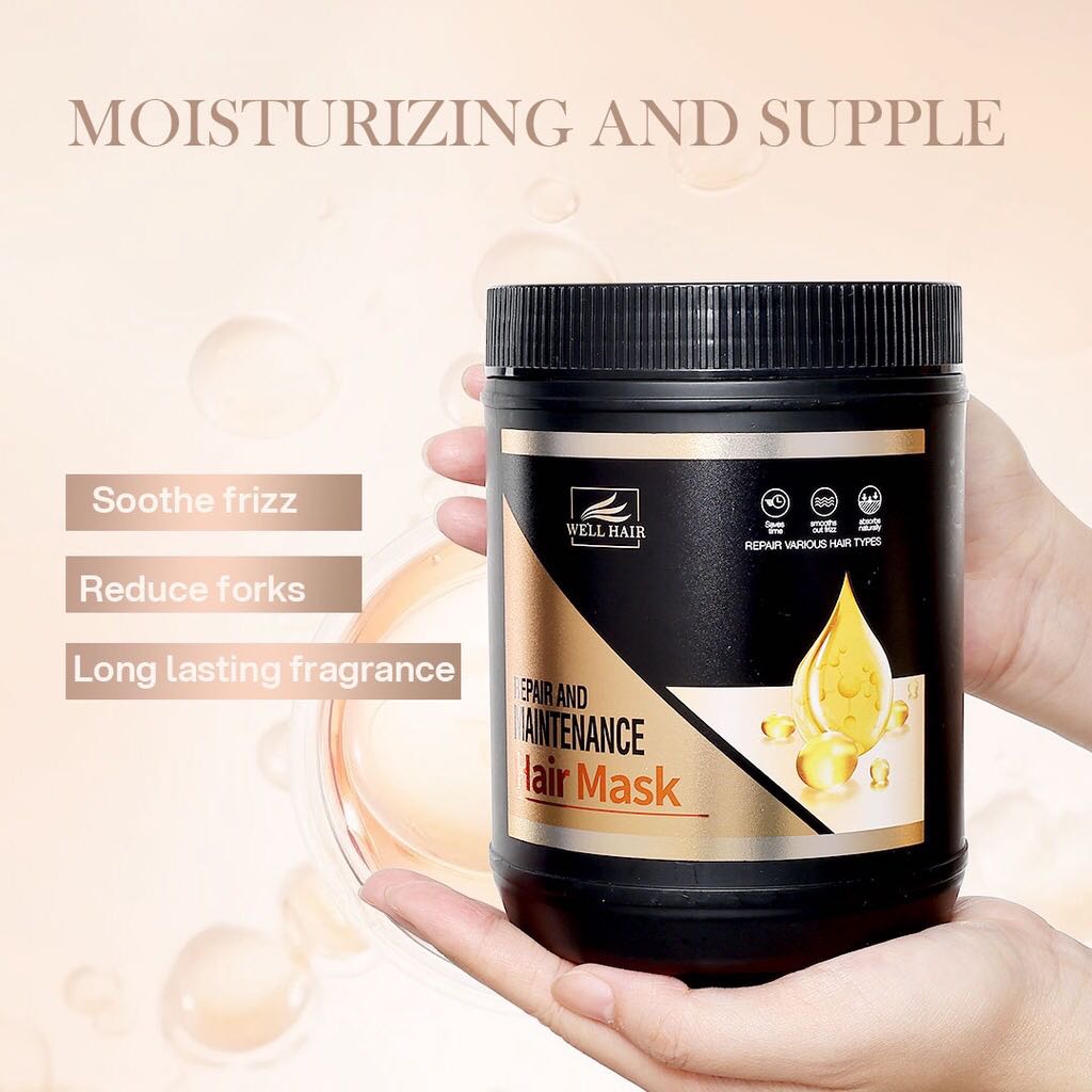 Well Hair Mask 1Kg Maintenance Hair Care Treatment Repair Damage Dry ...
