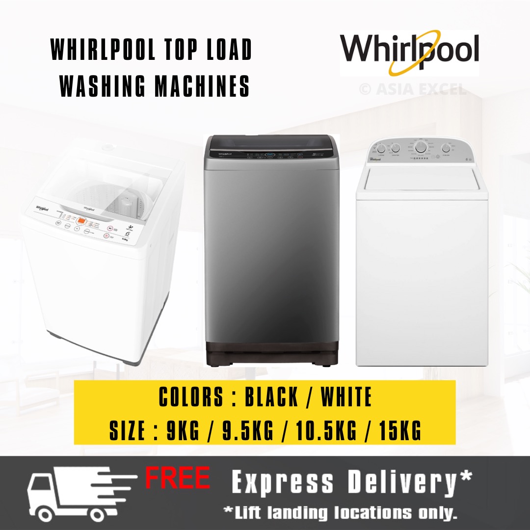 WHIRLPOOL 9KG / 9.5KG / 10.5KG / 15KG TOP LOAD WASHING MACHINE ...