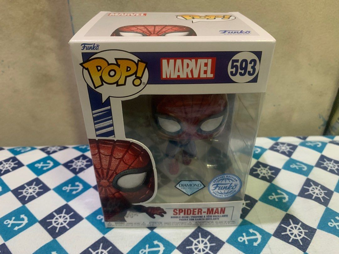 (WITH FREEBIE) SPIDER-MAN 593 DIAMOND SE FUNKO, Hobbies & Toys, Toys ...