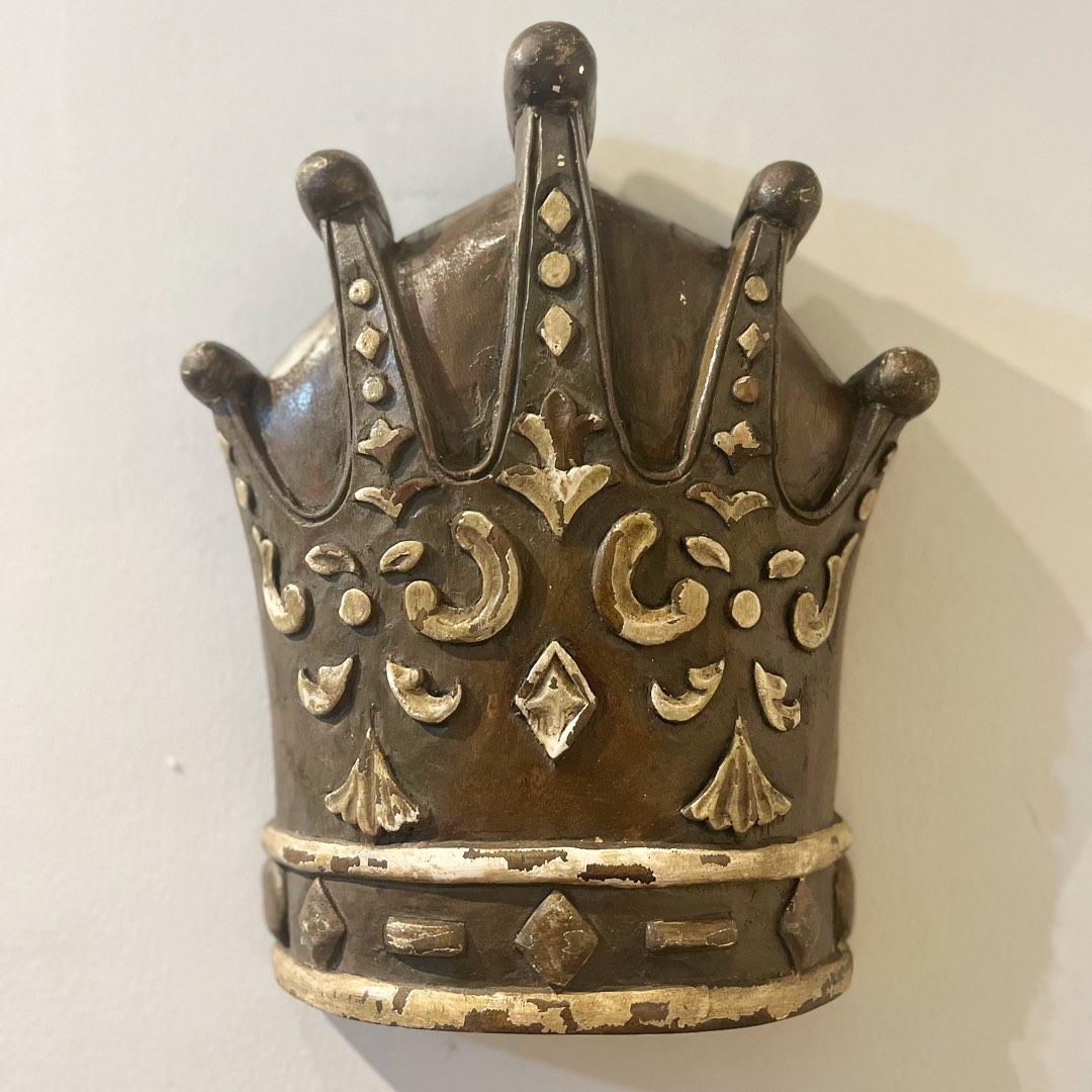 Wooden crown wall decor, Furniture & Home Living, Home Decor, Wall ...