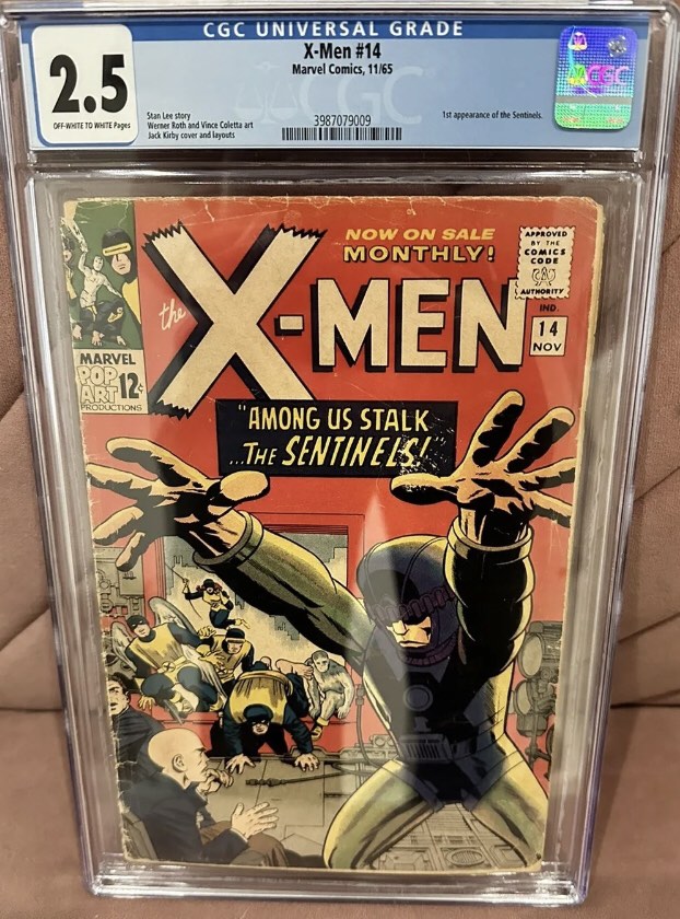 Xmen 14 cgc 2.5 1st appearance of sentinel, Hobbies & Toys, Books ...