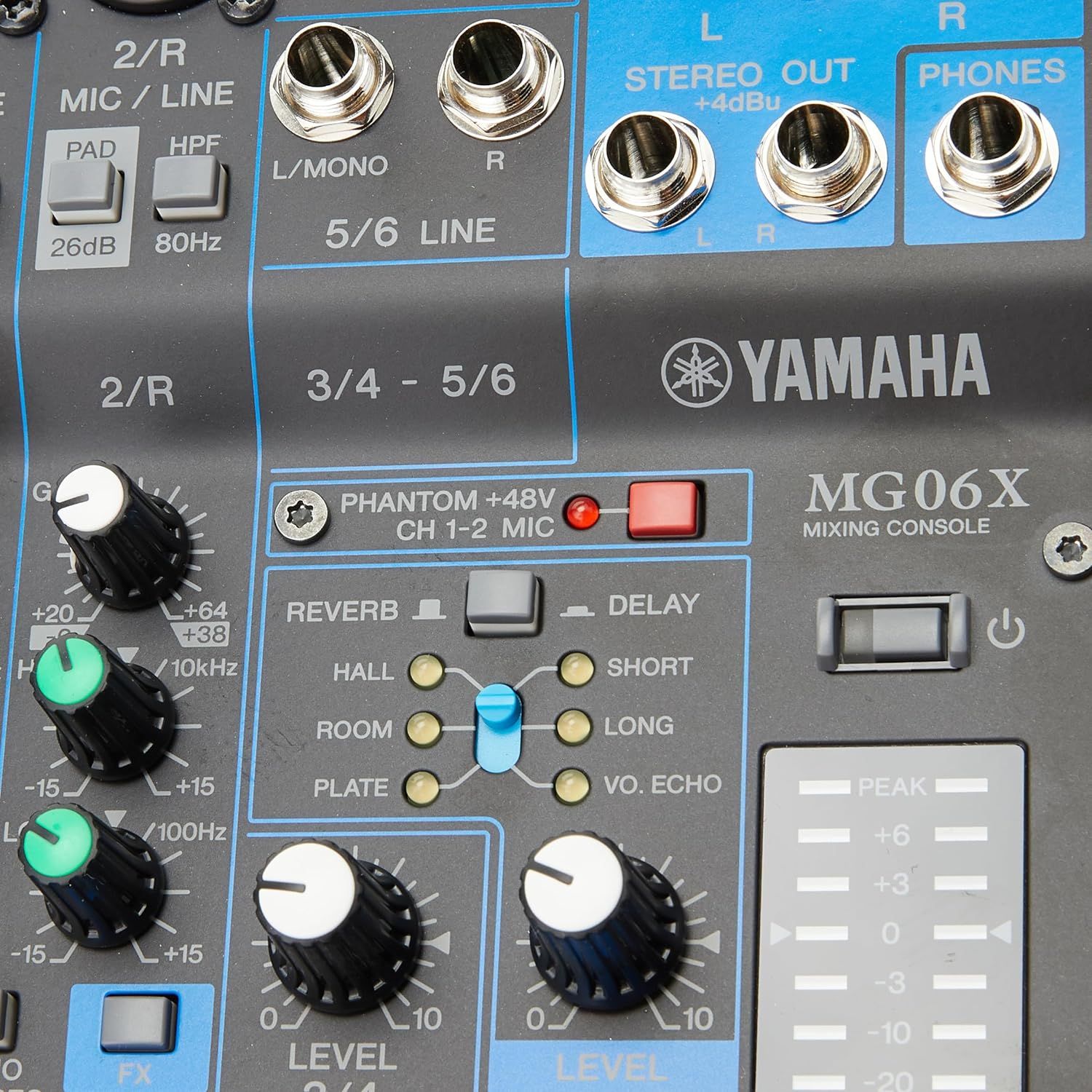 Yamaha MG06 6-Input Compact Stereo Mixer (6-input) (Built-in Effects), Audio, Other Audio ...