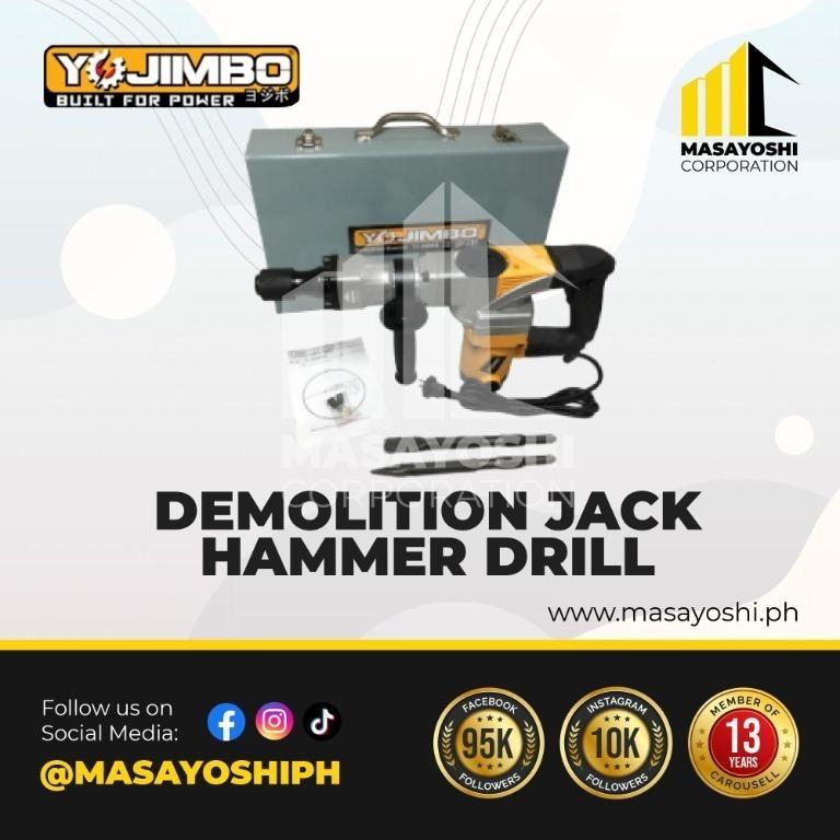 Yojimbo Portable Demolition Jack Hammer Chipping Gun Heavy Duty ...