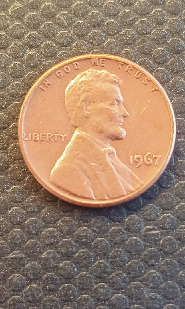 1967 copper penny, Hobbies & Toys, Memorabilia & Collectibles, Currency ...