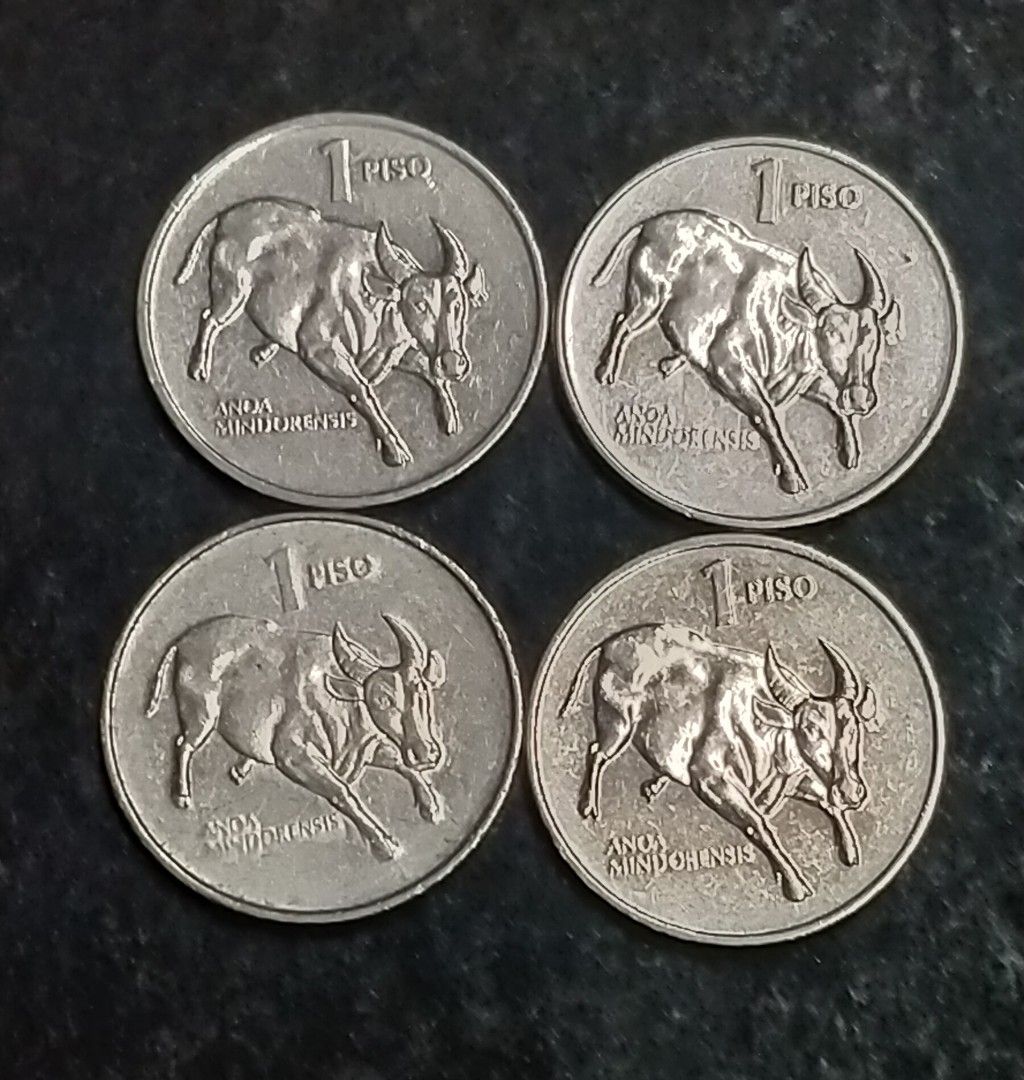 1991,1992,1993&1994 Philippines Flora and Fauna 1 Piso old coin (small ...