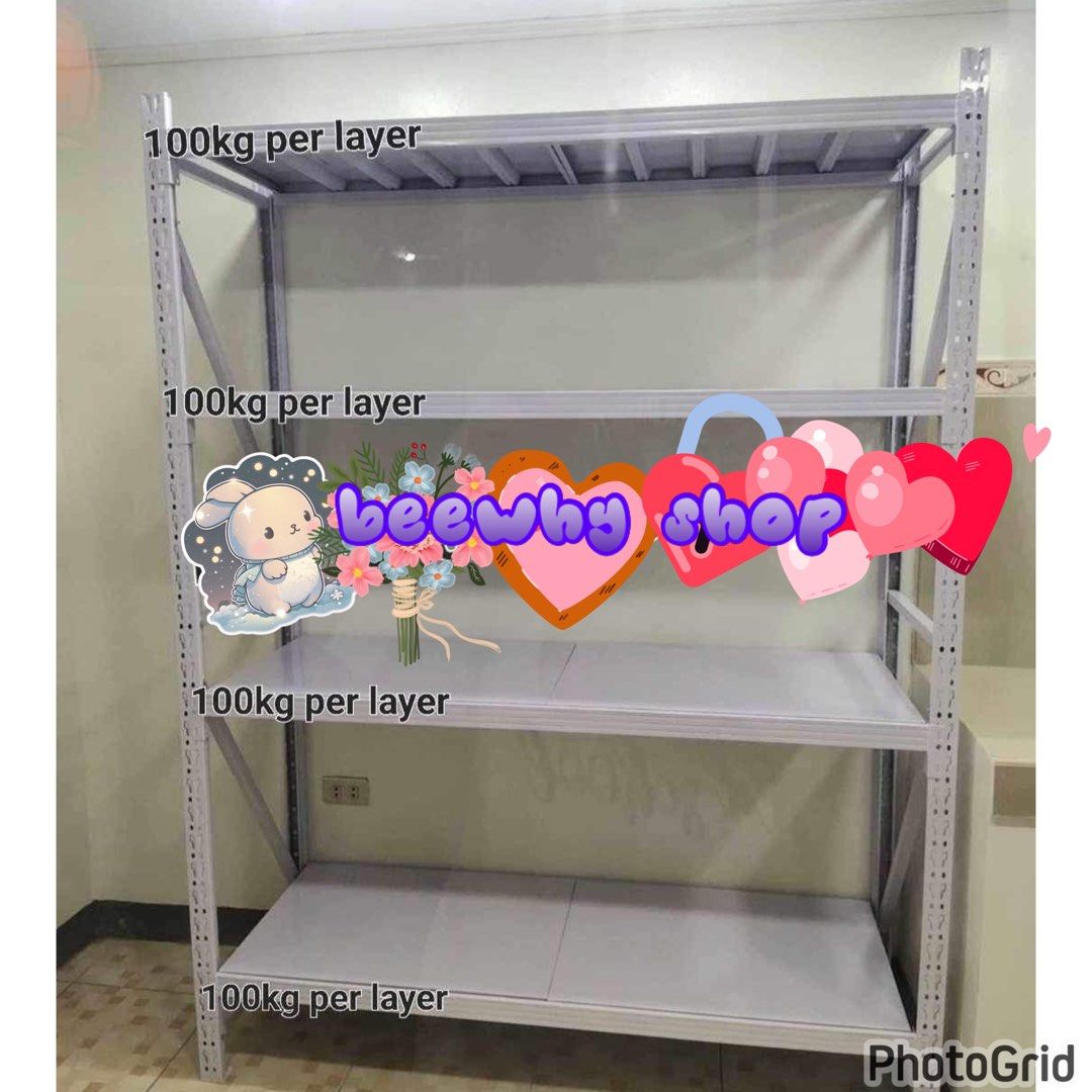 4 layer steel rack/ shelves 50cmx150cmx200cm, Furniture & Home Living ...
