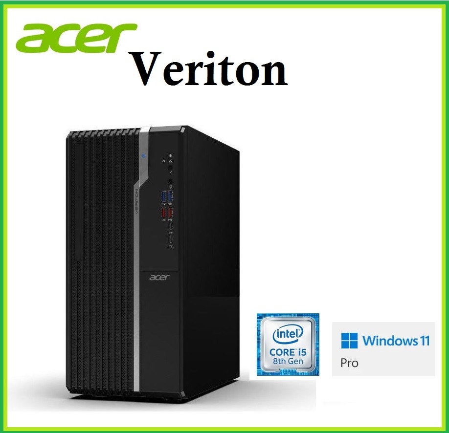 Acer Veriton S2660G Desktop PC (i5-8500, 8GB, 1TB, Intel, Wi-Fi, W11Pro ...