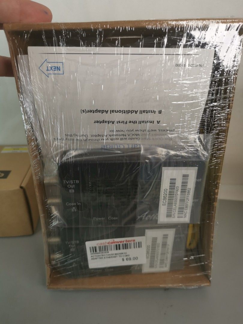 Actiontec Bonded MoCA 2.0 Ethernet to Coax Adapter, 2 Pack (ECB6200K02 ...