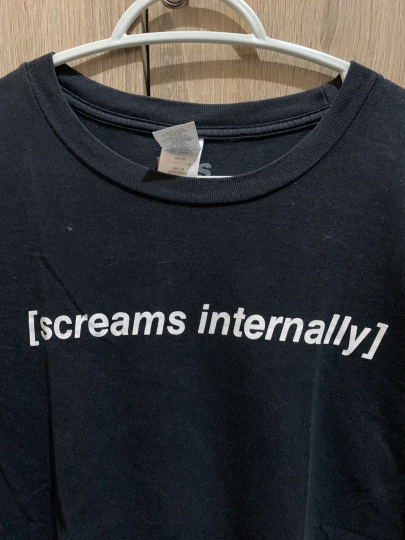 ANIYA Clothing Screams Internally Shirt (Black), Men's Fashion, Tops ...