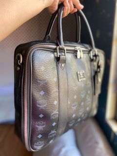 Authentic MCM Laptop bag, Luxury, Bags & Wallets on Carousell
