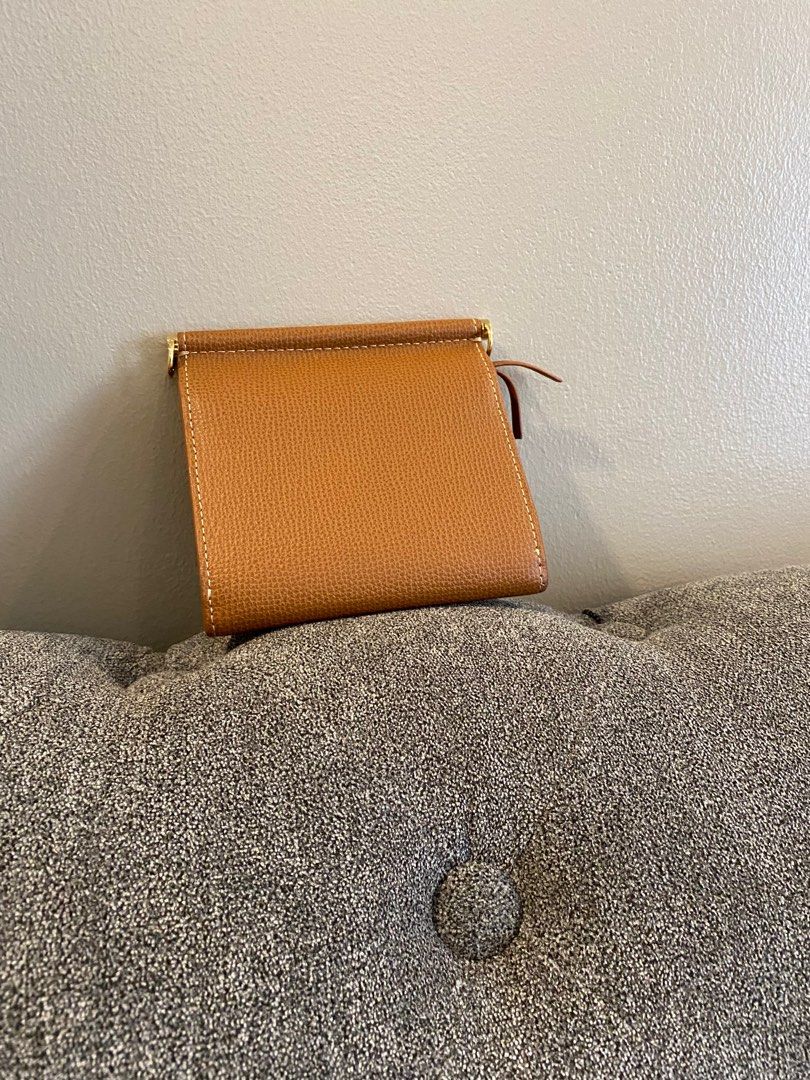 Authentic Polene Numero Sept Crossbody Wallet in Camel, Luxury, Bags ...