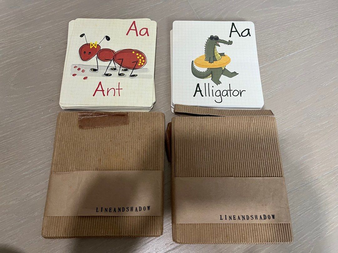 A-Z Flash Cards- hand drawn by local illustrator, Hobbies & Toys, Books ...
