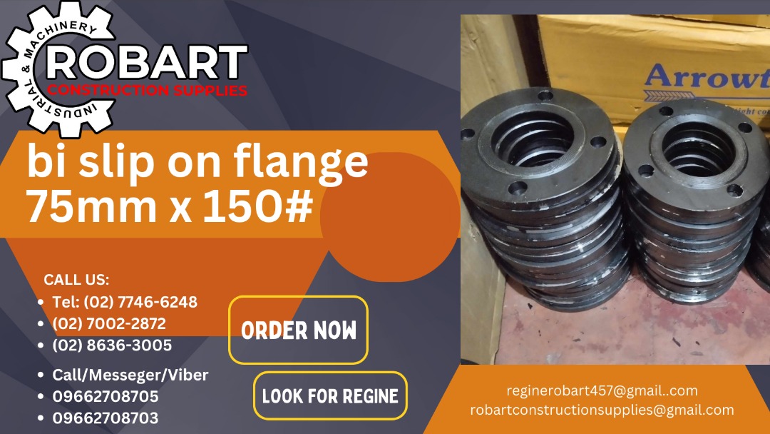 bi slip on flange 75mm x 150#, Commercial & Industrial, Construction ...