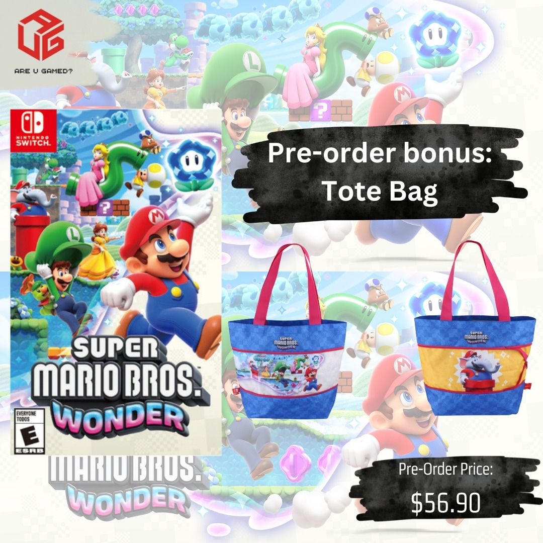 *Pre-order* Super Mario Bros Wonder - Nintendo Switch, Video Gaming ...