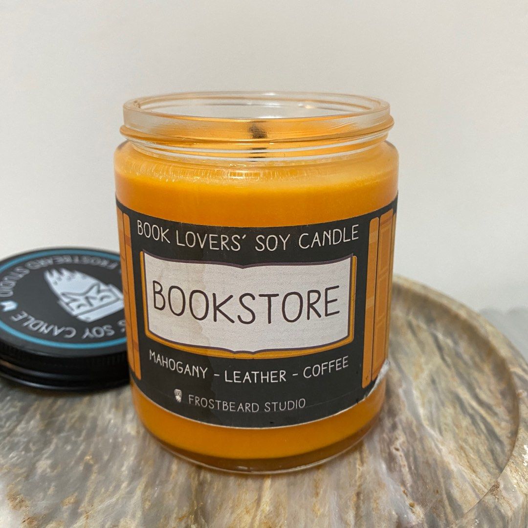 Book Lovers’ Soy Candle Bookstore Candle, Furniture & Home Living, Home ...