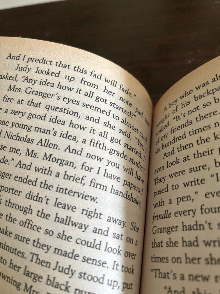 Book THE FRINDLE, Hobbies & Toys, Books & Magazines, Fiction & Non ...