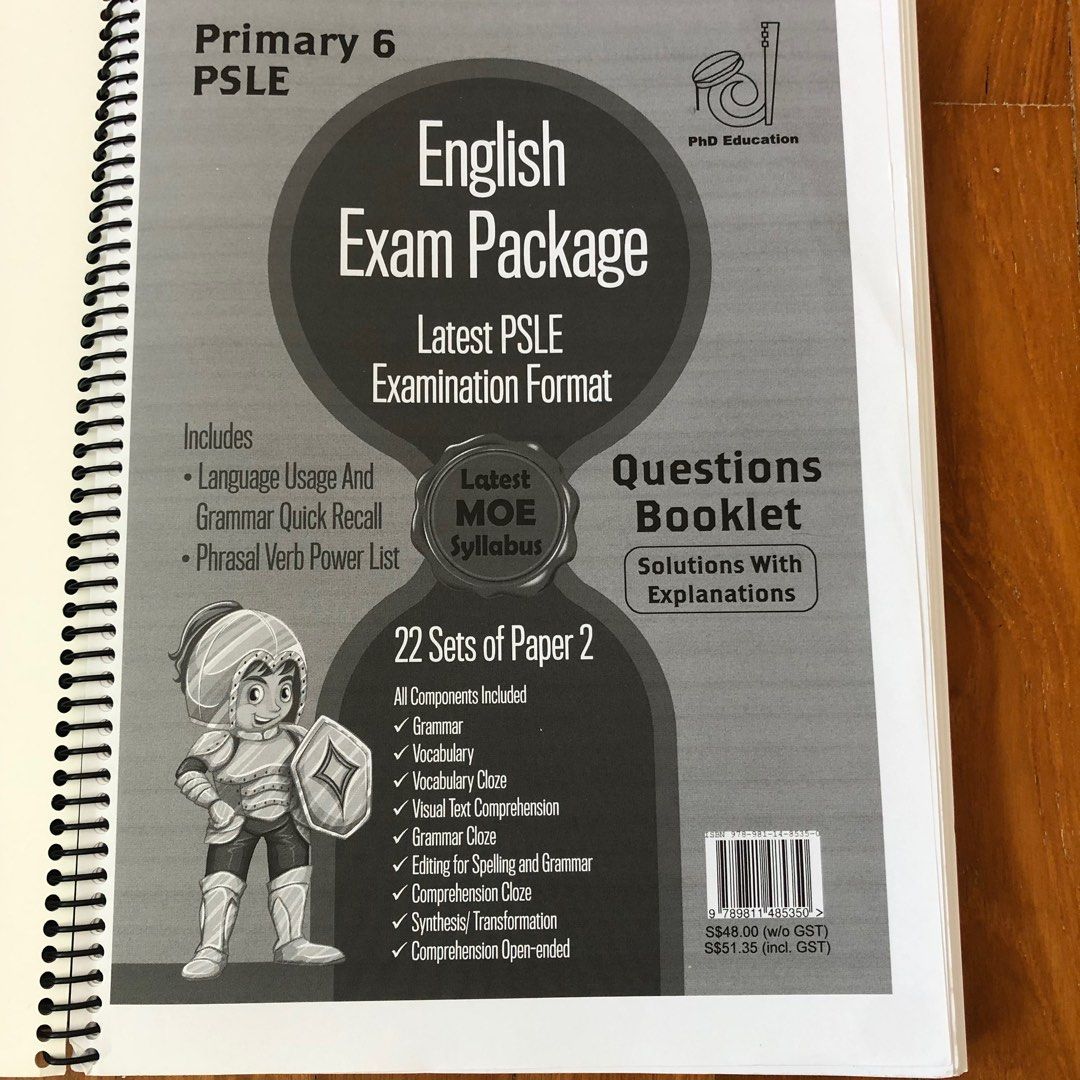 Brand new PHD Education English Exam Package PSLE Questions Booklet ...