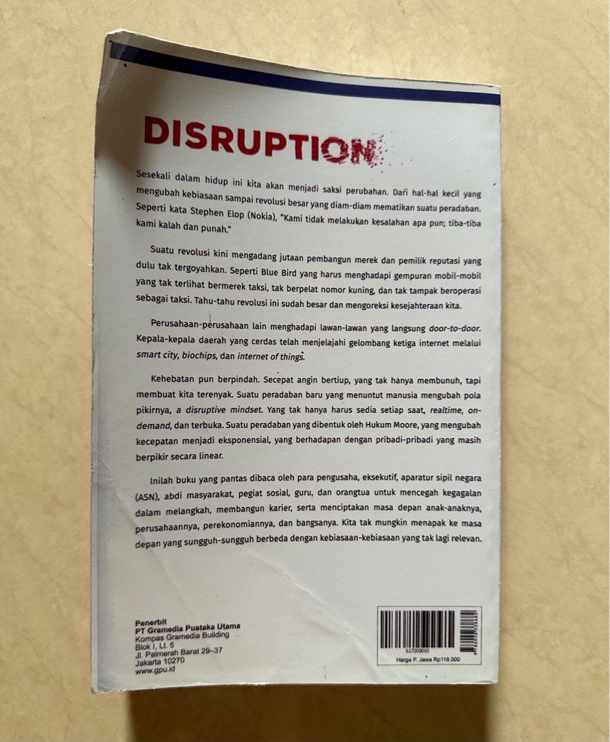 Buku Disruption Rhenald Kasali | Disruption Rhenald Kasali | Preloved ... Buku Disruption Rhenald Kasali | Disruption Rhenald Kasali | Preloved ...