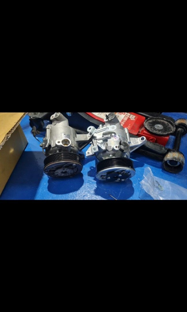 Car Aircon Cooling Coil & Compressor, Car Accessories, Car Workshops ...