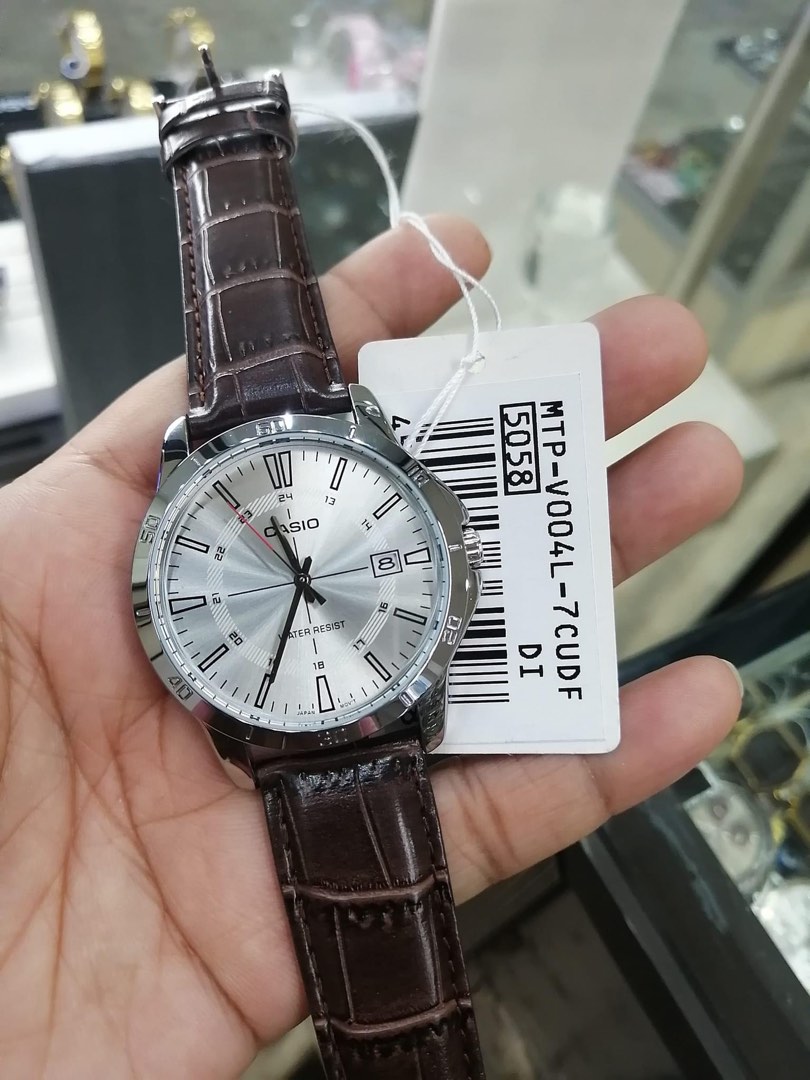 Casio Leather MTPV004L-7C, Men's Fashion, Watches & Accessories ...