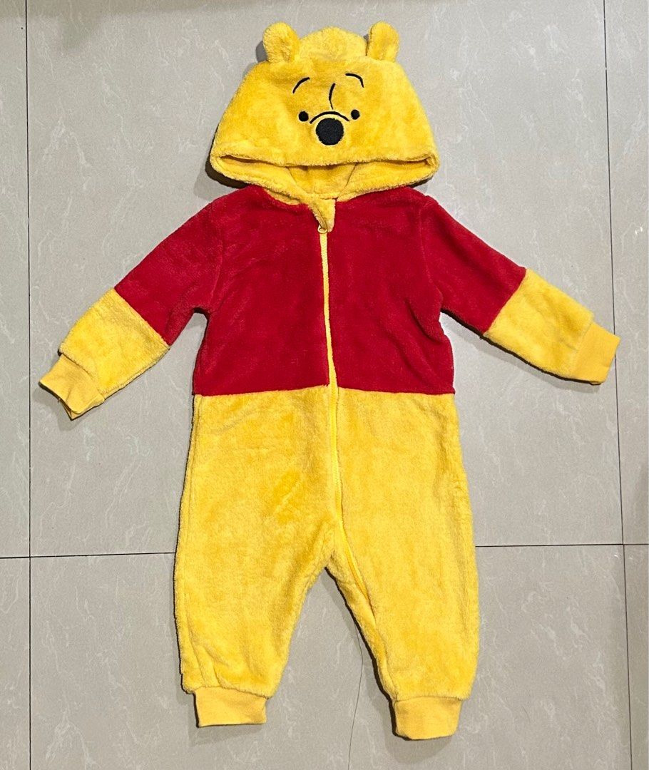 Character Onesie Plush Zippered Onesie Disney Pooh Marvel Spiderman ...