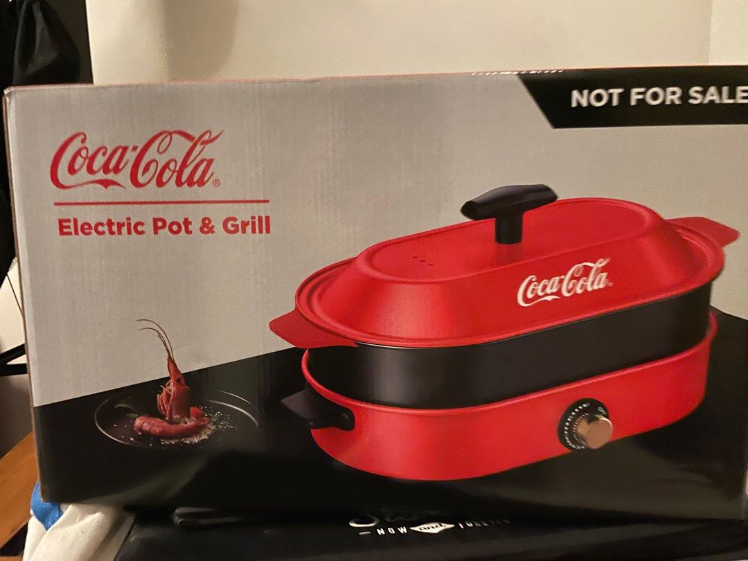 Coca Cola Electric Pot & Grill, Furniture & Home Living, Kitchenware ...
