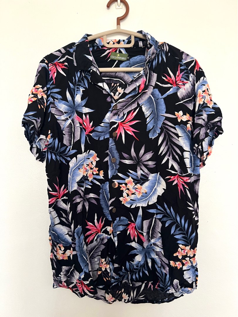 Coco Republic Floral Top, Men's Fashion, Tops & Sets, Tshirts & Polo ...