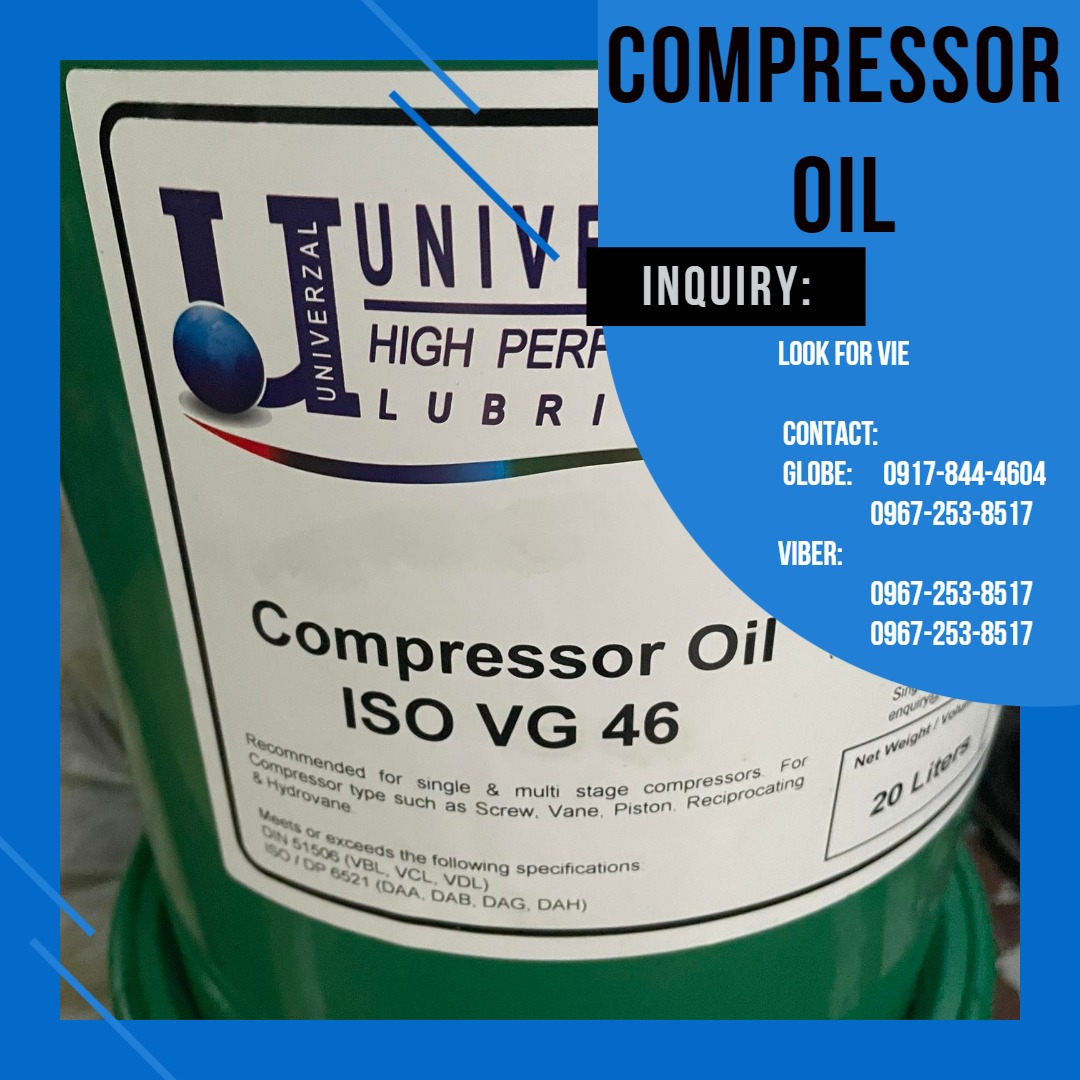 COMPRESSOR OIL, Commercial & Industrial, Industrial Equipment on Carousell