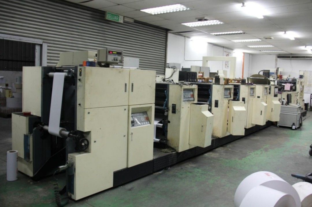 Continous barcode printing machine set, Computers & Tech, Office ...