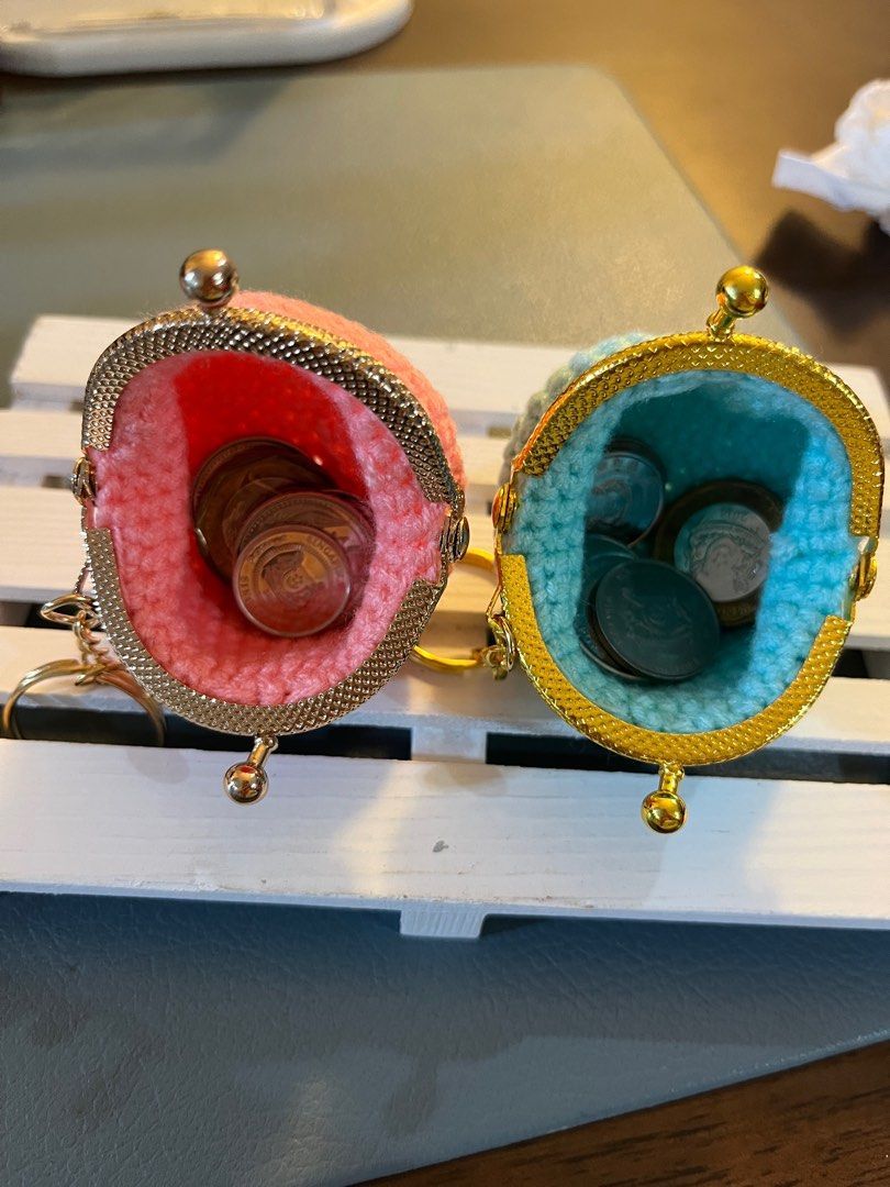 Crochet Coins Purse, Hobbies & Toys, Stationery & Craft, Handmade Craft ...