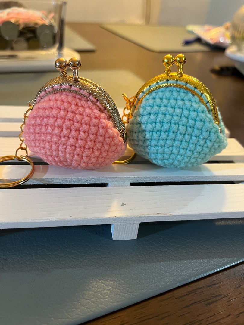 Crochet Coins Purse, Hobbies & Toys, Stationery & Craft, Handmade Craft ...