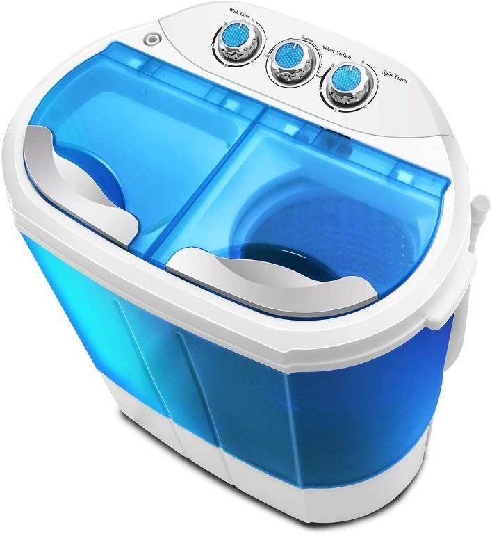 Dawoo 220V Portable Washing Machine, Mini Washing Machine With Wash ...