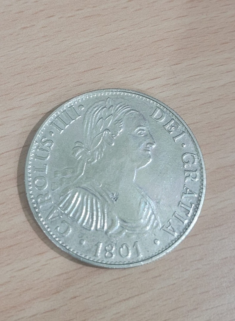 Dei Gratia 1801 Carolus IIII Silver Coin, Hobbies & Toys, Memorabilia ...