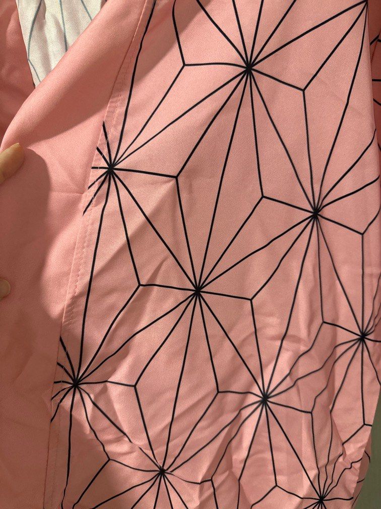 Demon Slayer Nezuko pink Japanese jacket, Women's Fashion, Coats ...