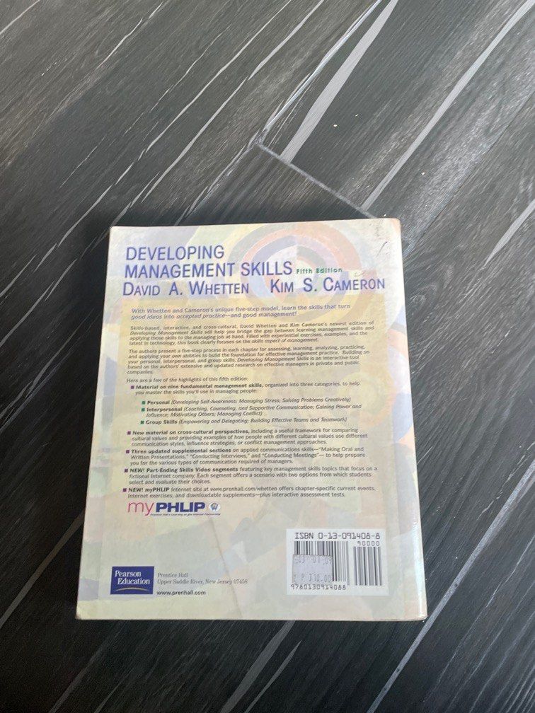 Developing Managing Skills Fifth Edition David Whetten and Kim Cameron ...