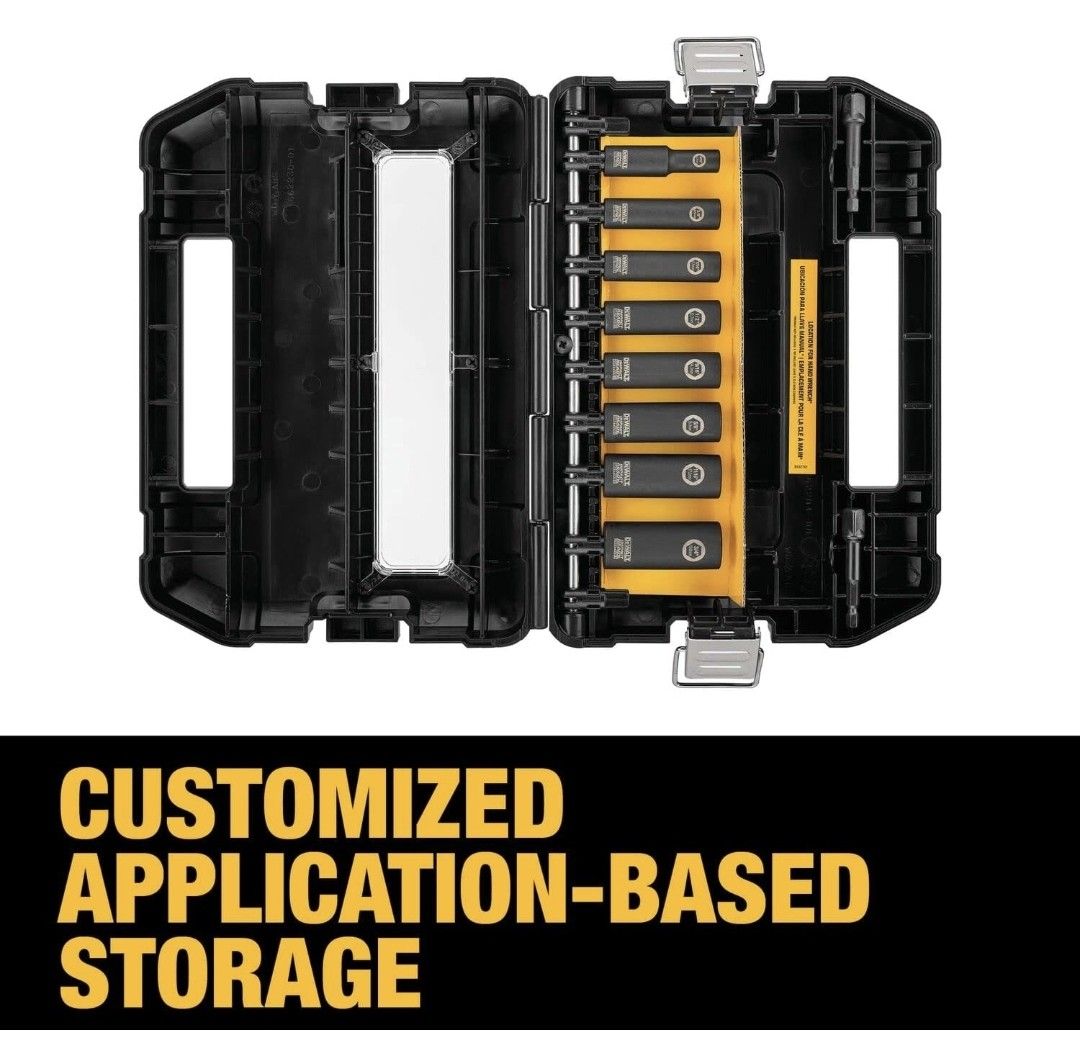 DeWALT DW22838 10-Piece Impact Ready Socket Set, Furniture & Home ...