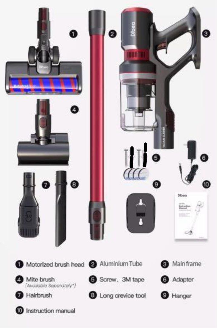 Dibea F20 Max Vacuum Cleaner, TV & Home Appliances, Vacuum Cleaner ...