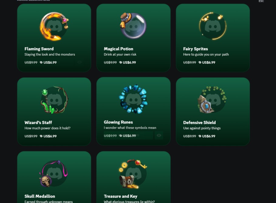 Discord avatar decorations and profile effect, 美容＆個人護理, 健康及美容 - 消毒 ...