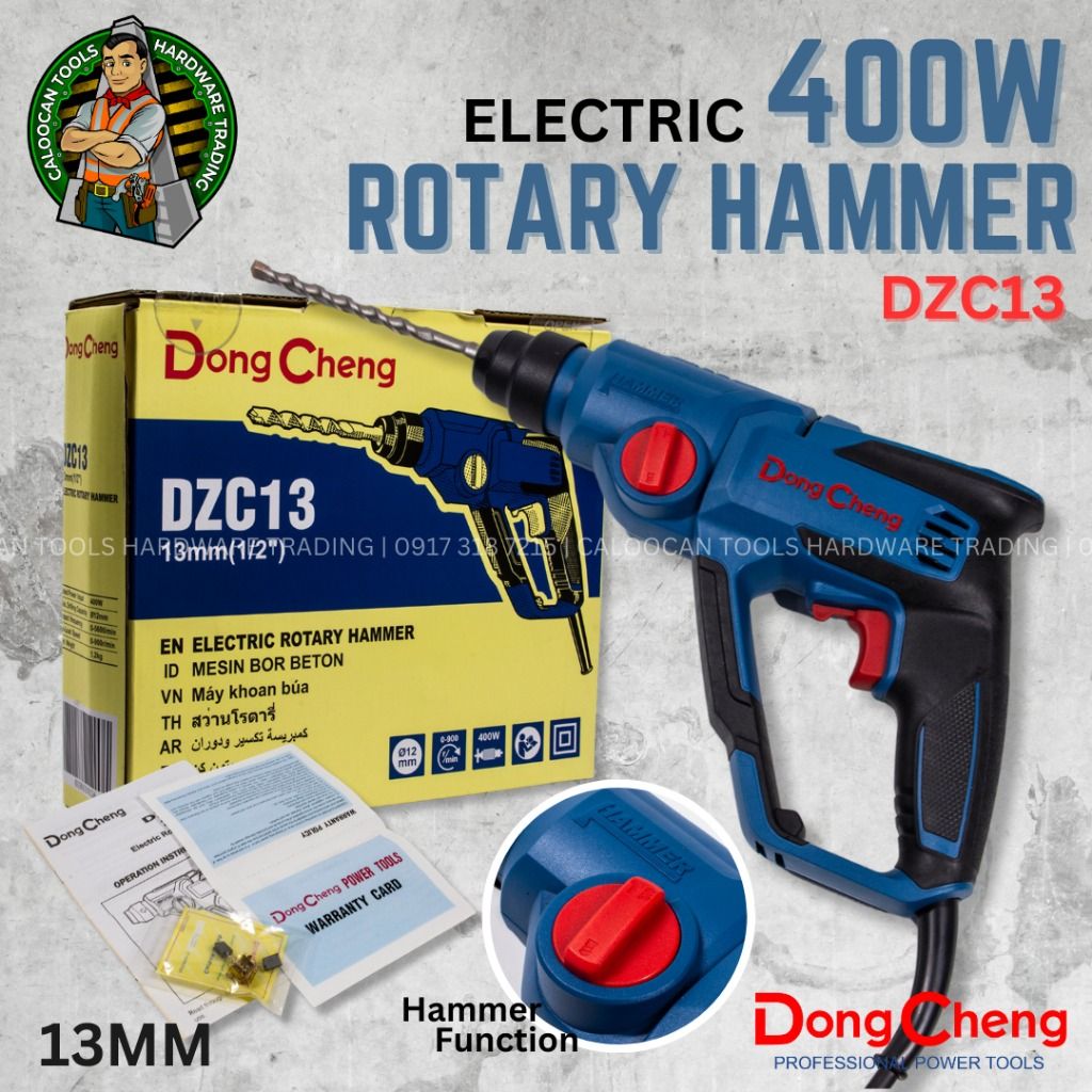 Dong Cheng / DCA 400W Rotary Hammer 13MM (DZC13), Commercial ...