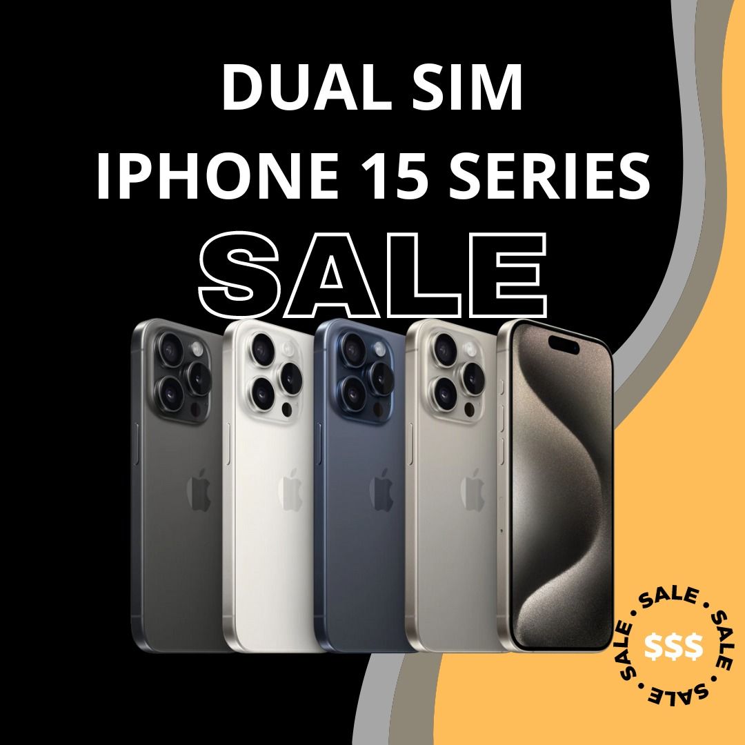 Dual Sim iPhone 15 Pro / Pro Max Black 128 GB, Mobile Phones & Gadgets ...