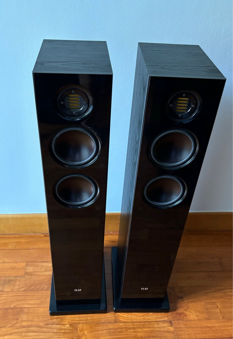 ELAC FS147 black speakers, Audio, Soundbars, Speakers & Amplifiers on ...